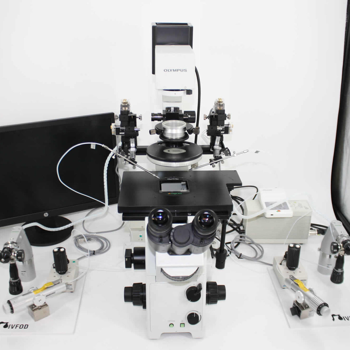 Olympus IX71 w/HMC Optics, New Tokai Hit, New Narishige Motorized Micr ...