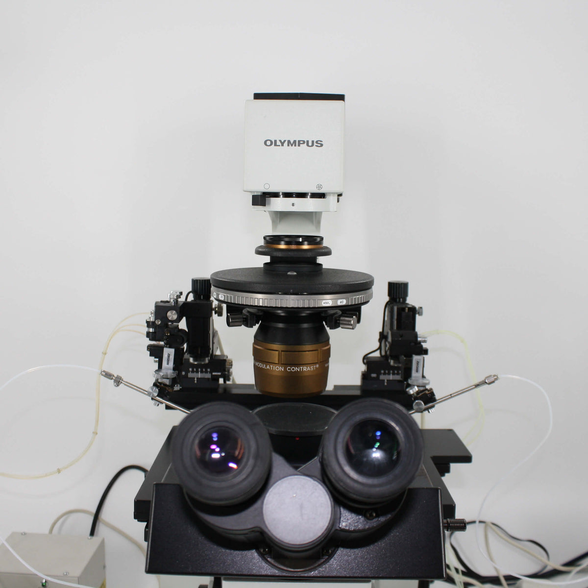 Olympus IX70 Inverted Microscope System with Motorized Narishige Micro ...